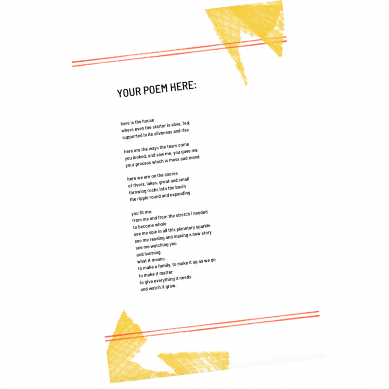 We Need Each Other Poetry Project - Spark & Stitch Institute