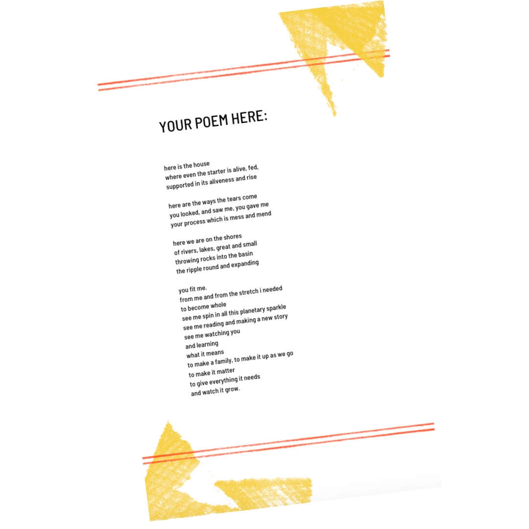 We Need Each Other Poetry Project - Spark & Stitch Institute